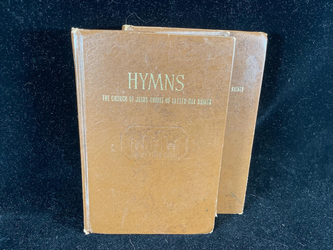 Vintage 1975 LDS Hymn Book Brown Leather Copyright 1948 - Etsy