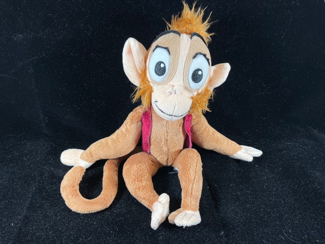 1990's Vintage Disney Aladdin 12” Plush Abu Monkey Disney Store ...
