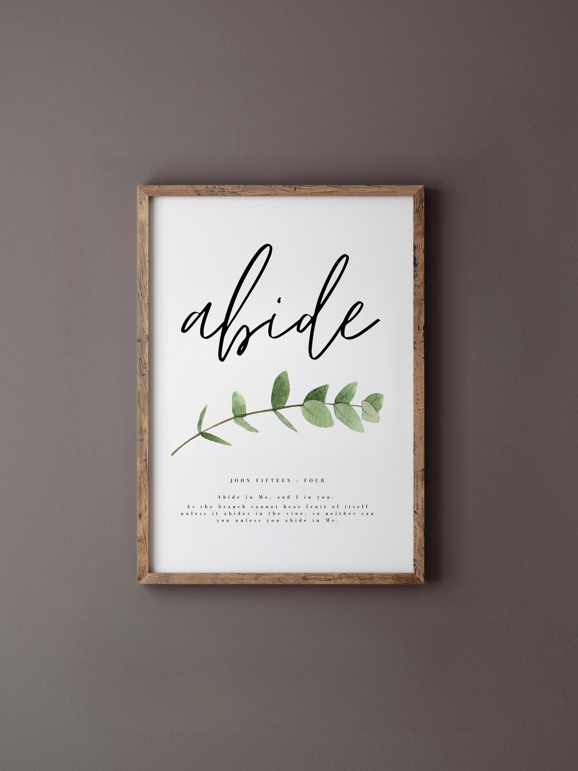 Abide | DIY Wall Art | Art Prints | Digital Prints | Wall Decor - Etsy UK
