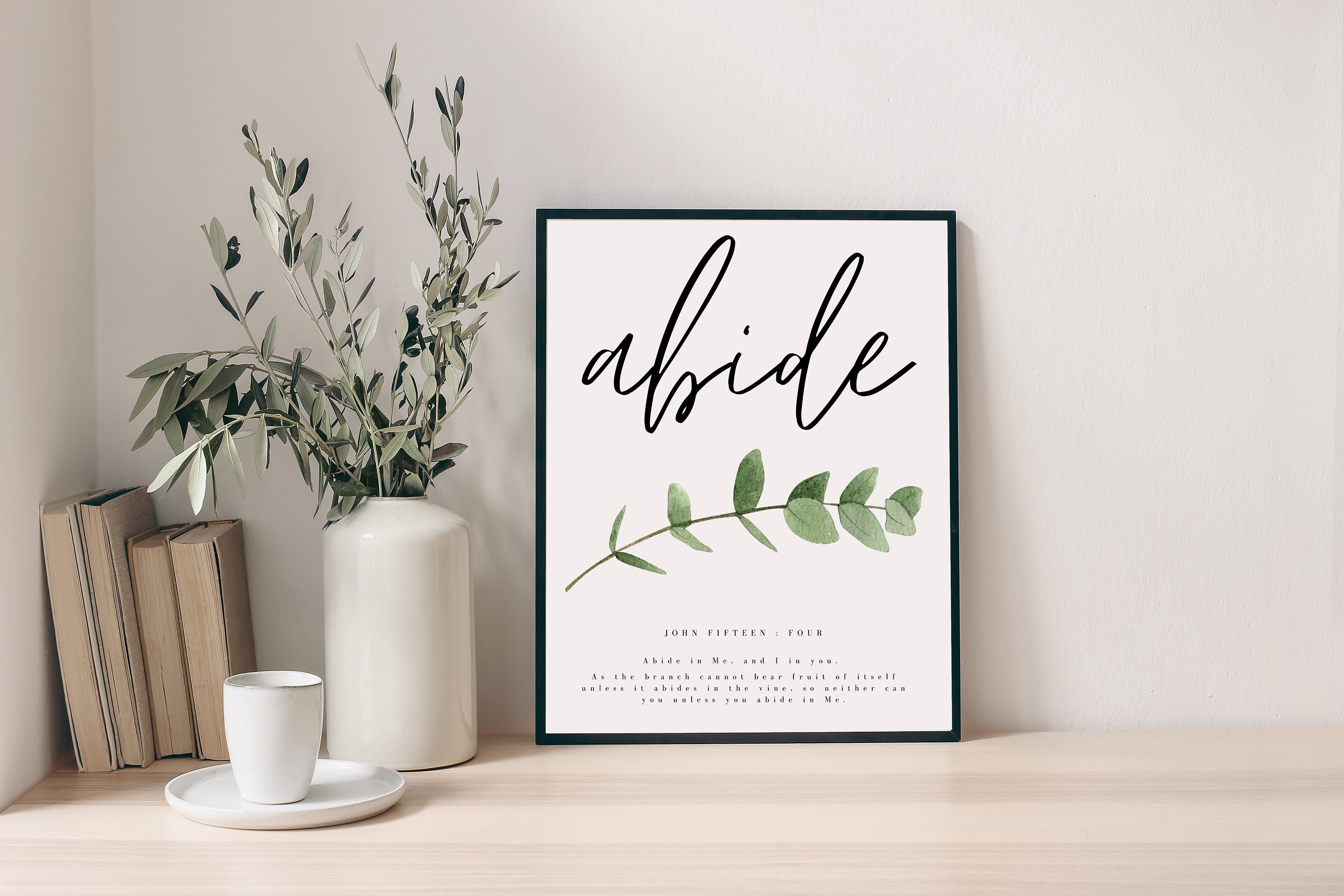 Abide | DIY Wall Art | Art Prints | Digital Prints | Wall Decor - Etsy UK