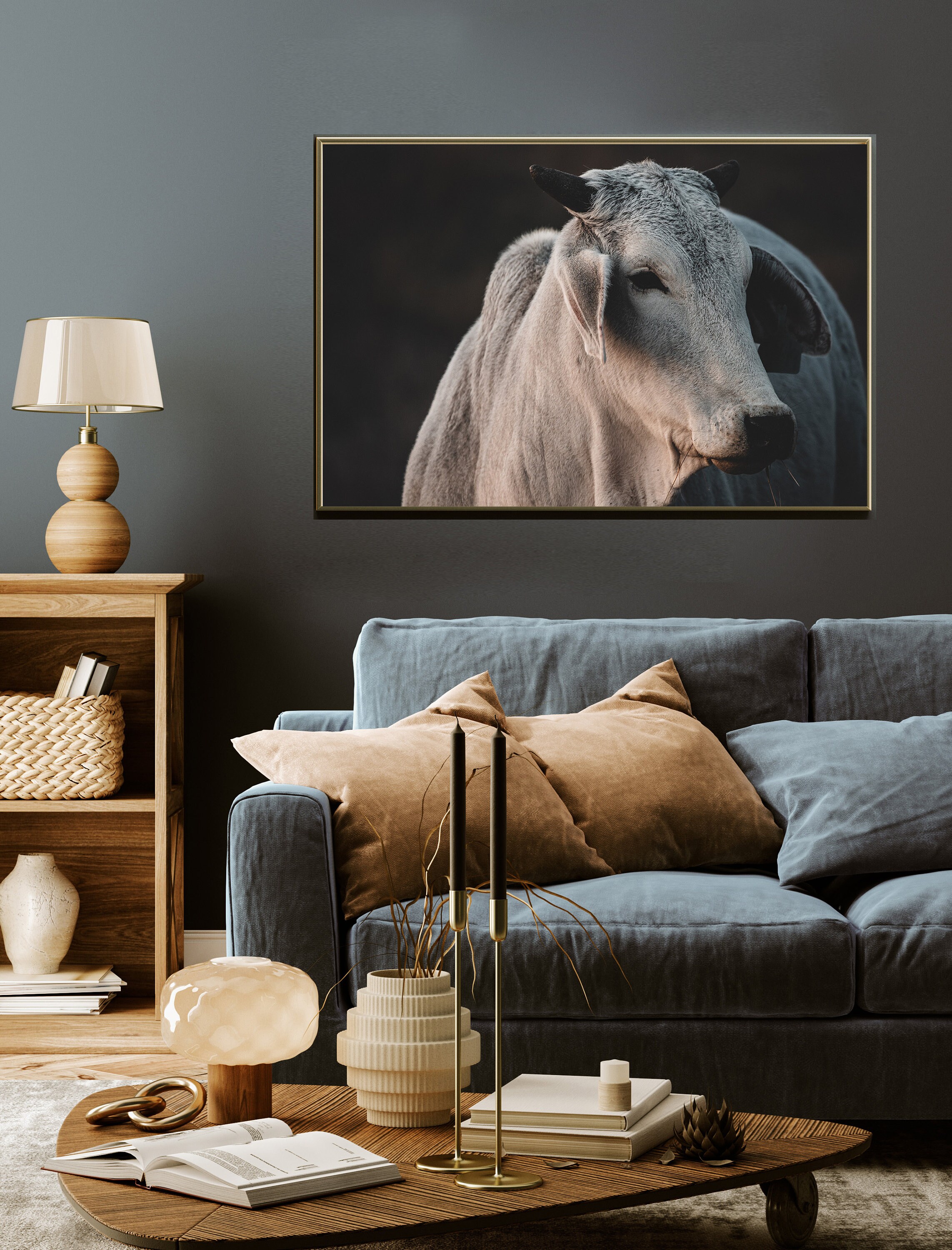 Brahman Cow Print | DIY Wall Art | Art Prints | Digital Prints | Wall ...