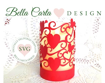 Valentines Day Luminary Svg - Etsy