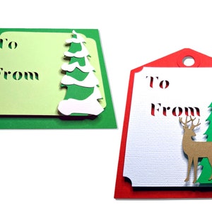 Christmas 3D Gift Tags Bundle SVG DIY Cricut - Etsy