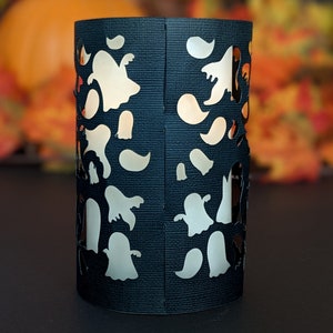 Spooky Ghosts Lantern 3D SVG for Cricut and Silhouette Cutting Machines ...