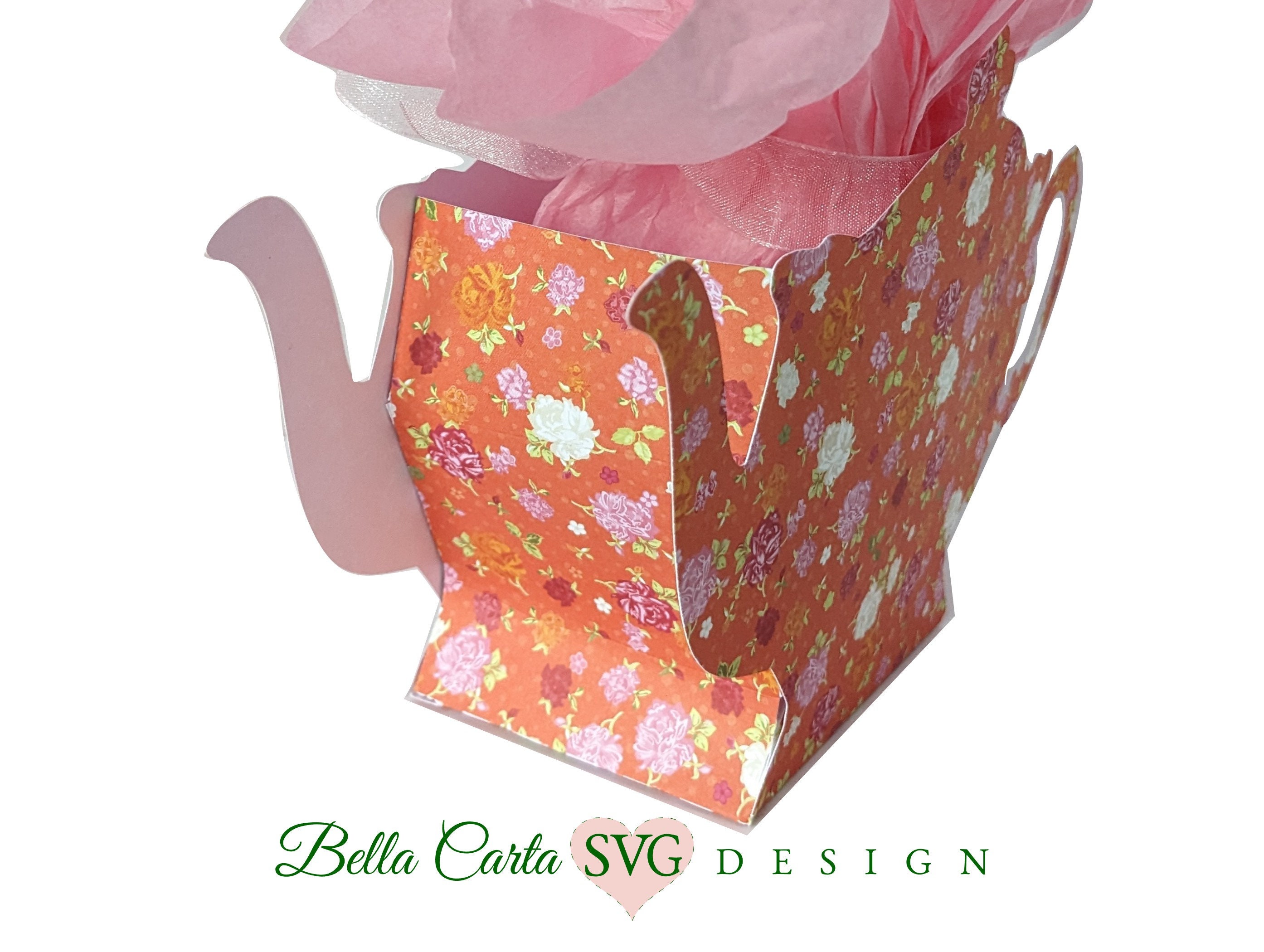 Teapot Gift Box SVG File for Cricut and Silhouette - Etsy UK