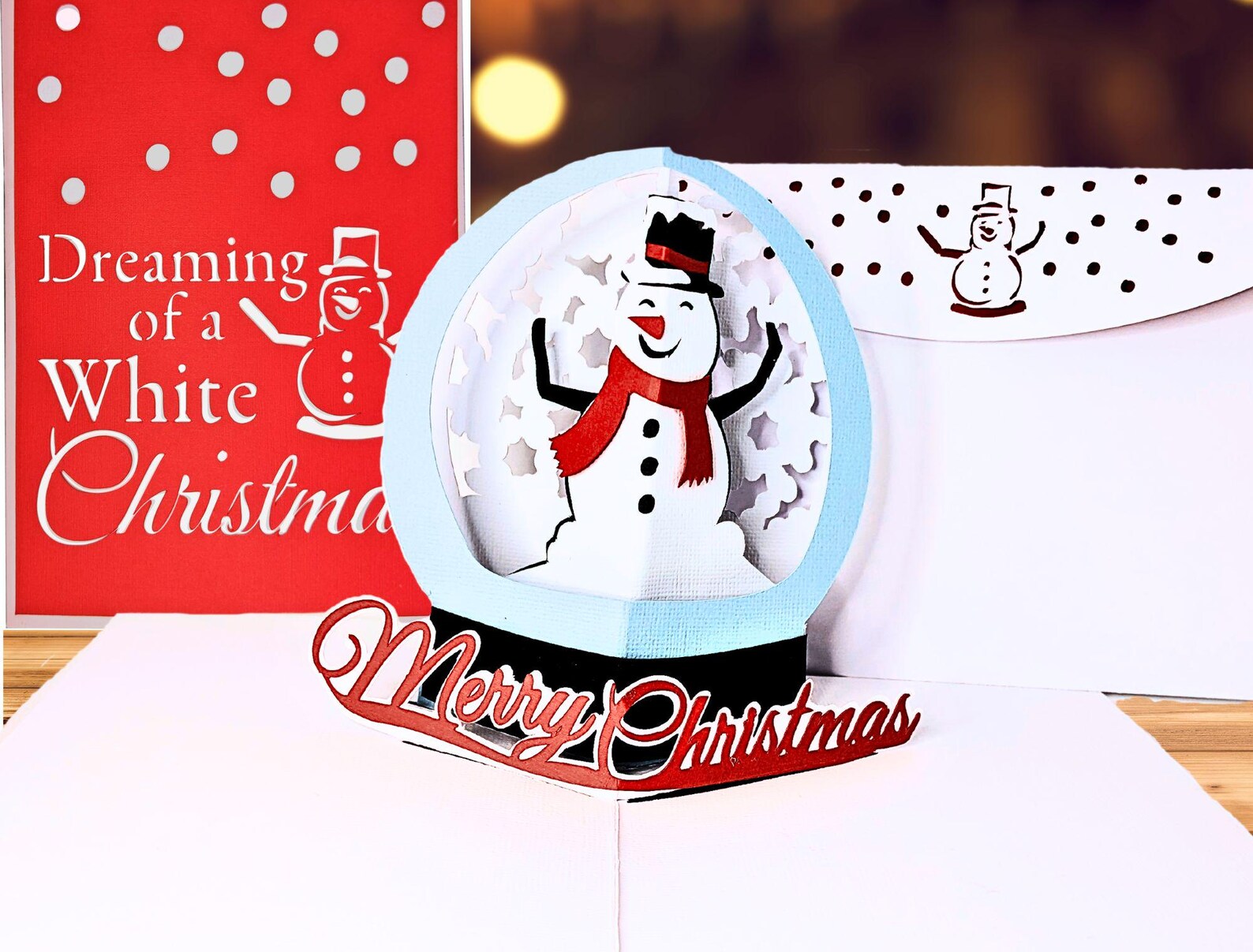 Pop up Christmas Card SVG Bundle | Four Holiday Pop up Card Digital ...
