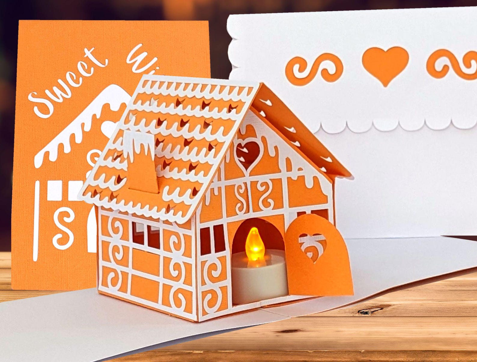 Pop up Christmas Card SVG Bundle | Four Holiday Pop up Card Digital ...