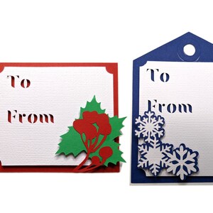 Christmas 3D Gift Tags Bundle SVG DIY Cricut - Etsy