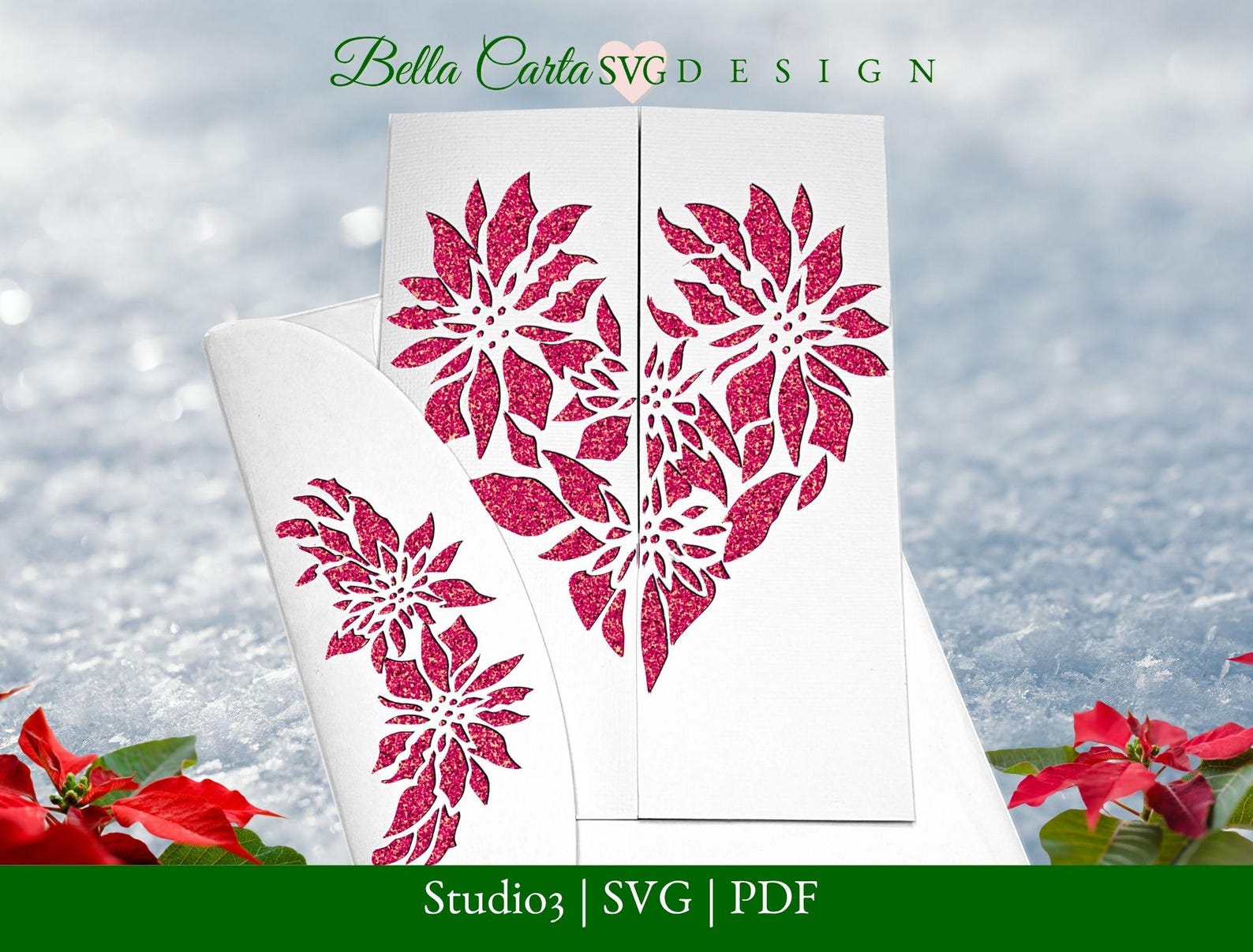 Flower Heart Gate Fold Card SVG for Cricut - Etsy
