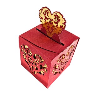 Romantic Rococo Heart Box 3D SVG Template for Cricut and Silhouette ...