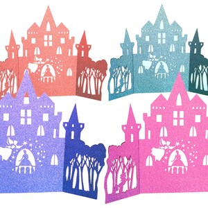 Fairy Godmother and Princess Gate Fold SVG Card - Etsy