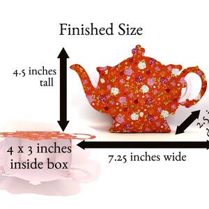 Teapot Gift Box SVG File for Cricut and Silhouette - Etsy