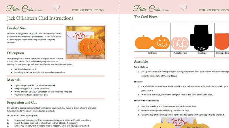 3D Jack O Lantern Halloween Card SVG | DIY Pumpkin Invitation for ...