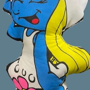 Vintage Female Smurf Pillow - Etsy