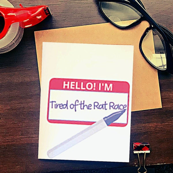 Rat Retirement Card - Etsy