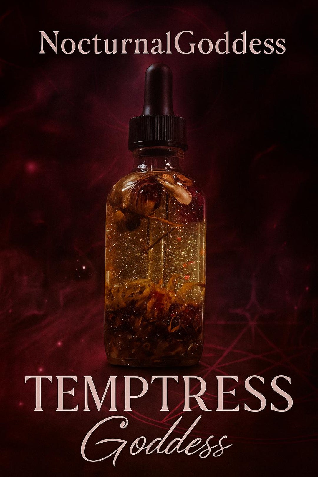 Temptress Goddess-glamour Magick Body Shimmer Oil | Ritual Beauty Oil ...