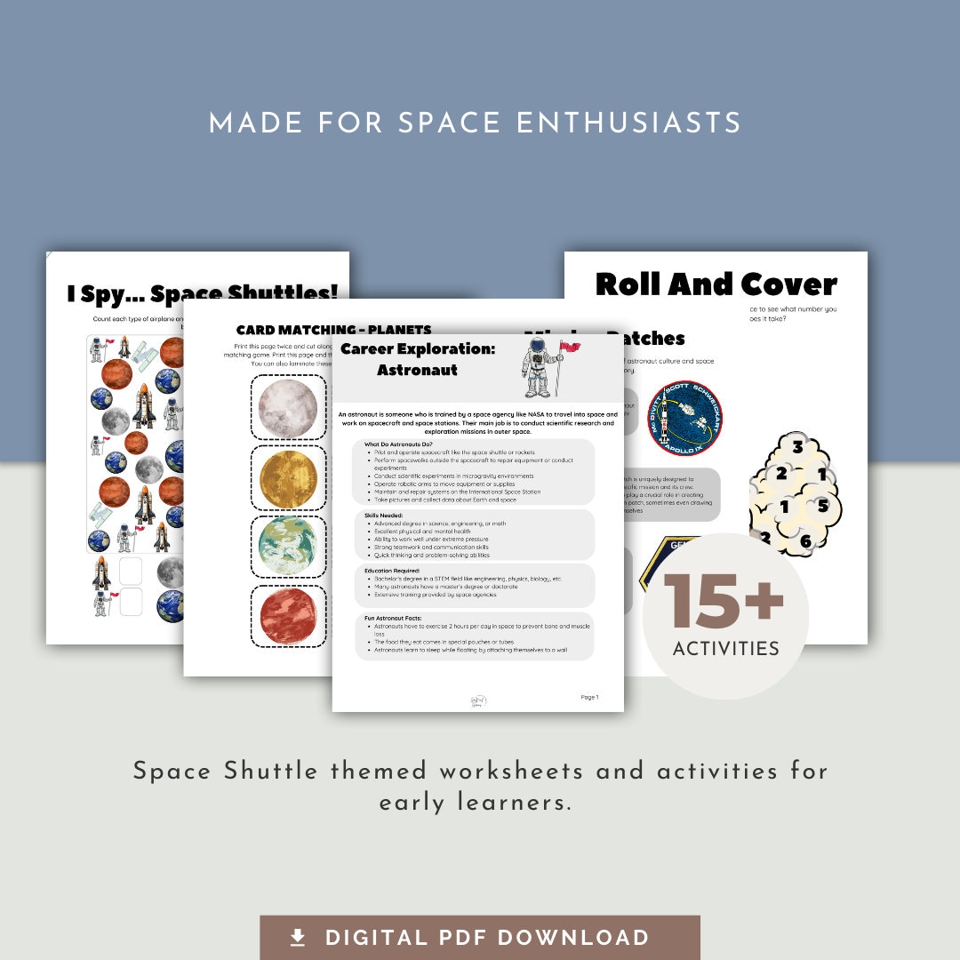 Space Shuttle Unit Study - Workbook - Educational Resource -STEM ...