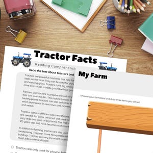 Tractor Unit Study - Workbook - Farm Educational Resource -digital Item ...