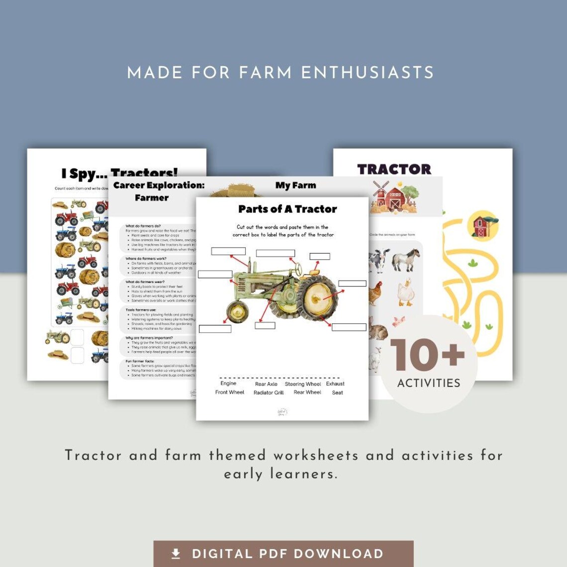 Tractor Unit Study - Workbook - Farm Educational Resource -digital Item ...