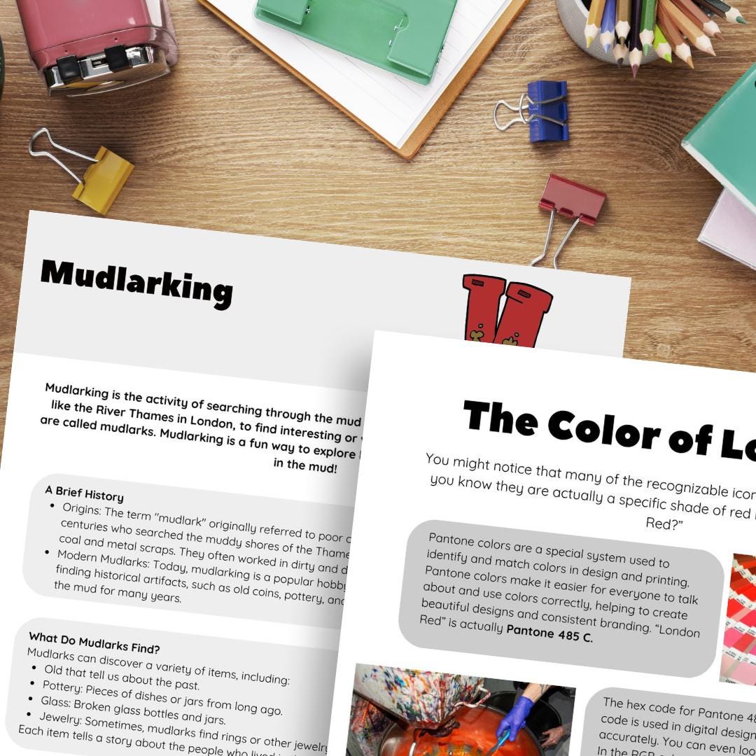 London Unit Study - Workbook - Educational Resource -digital Item ...