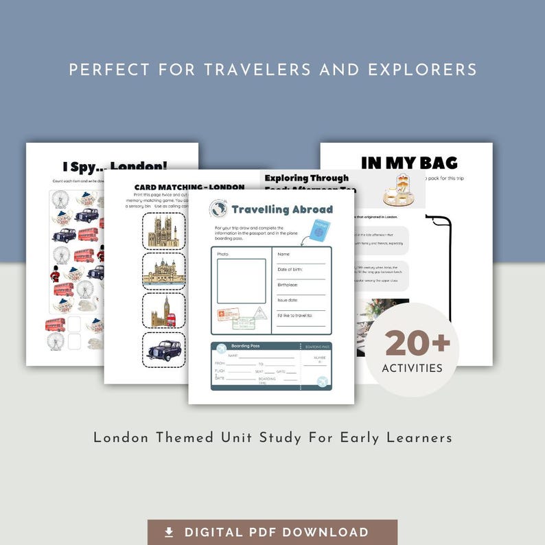 London Unit Study - Workbook - Educational Resource -digital Item ...