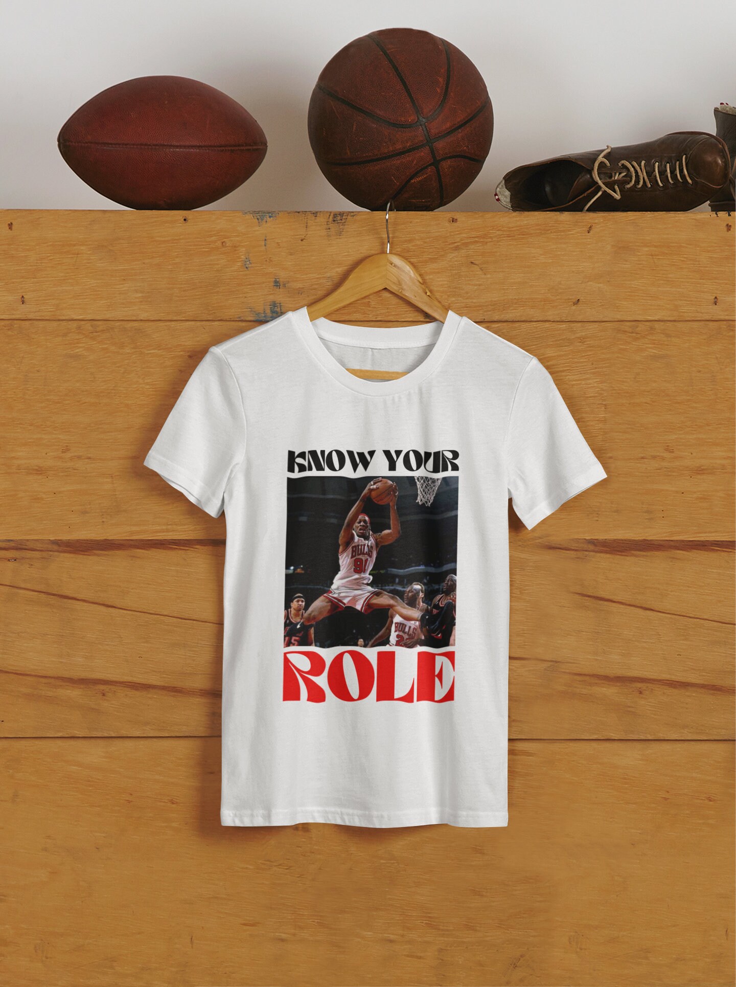Dennis Rodman Tshirt, Chicago Bulls Tshirt, Basketball Tshirt, NBA ...