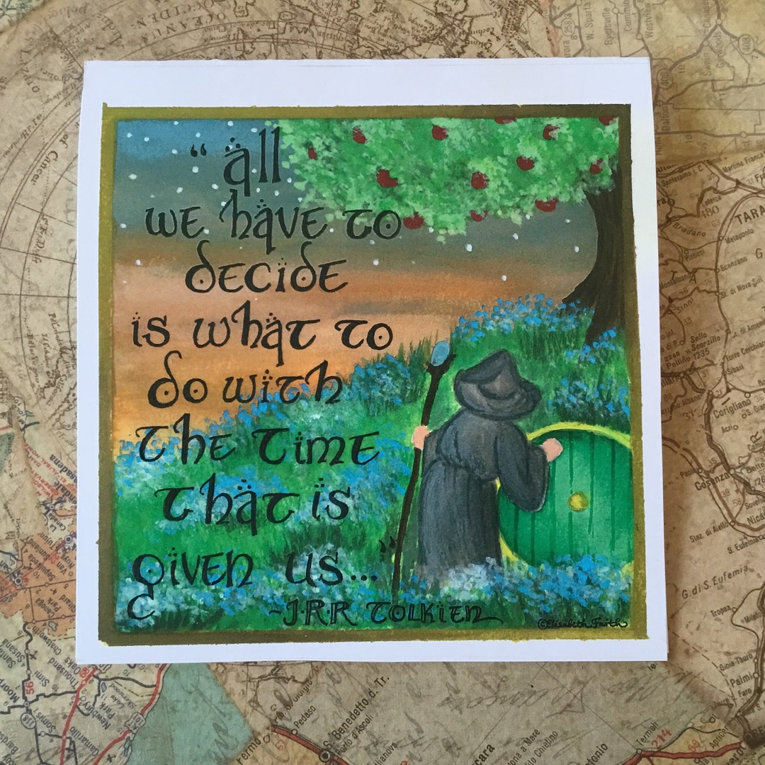 Lord of the Rings Graduation Card J.R.R. Tolkien Literary Quote ...