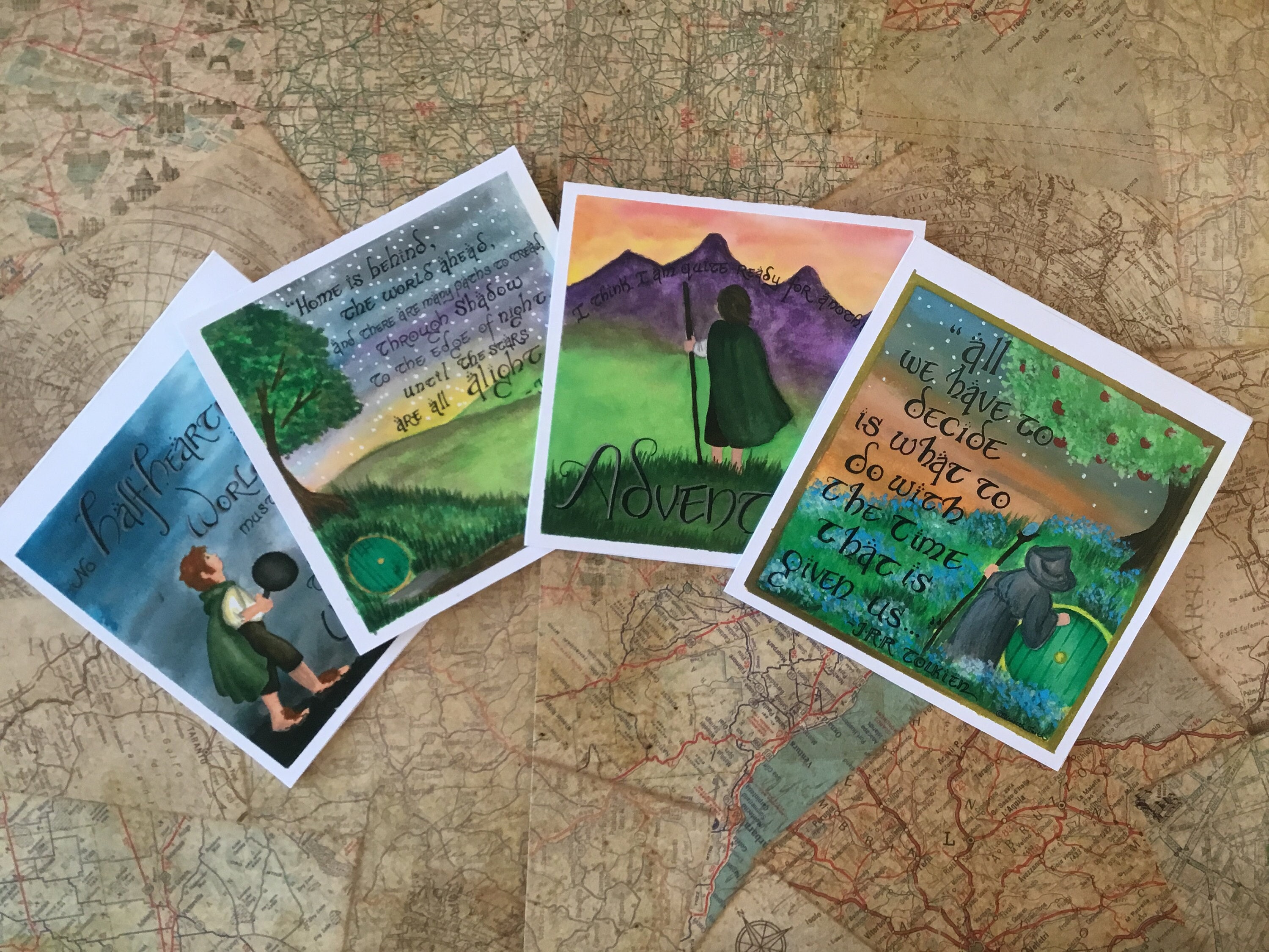 Lord of the Rings Graduation Card J.R.R. Tolkien Literary Quote ...