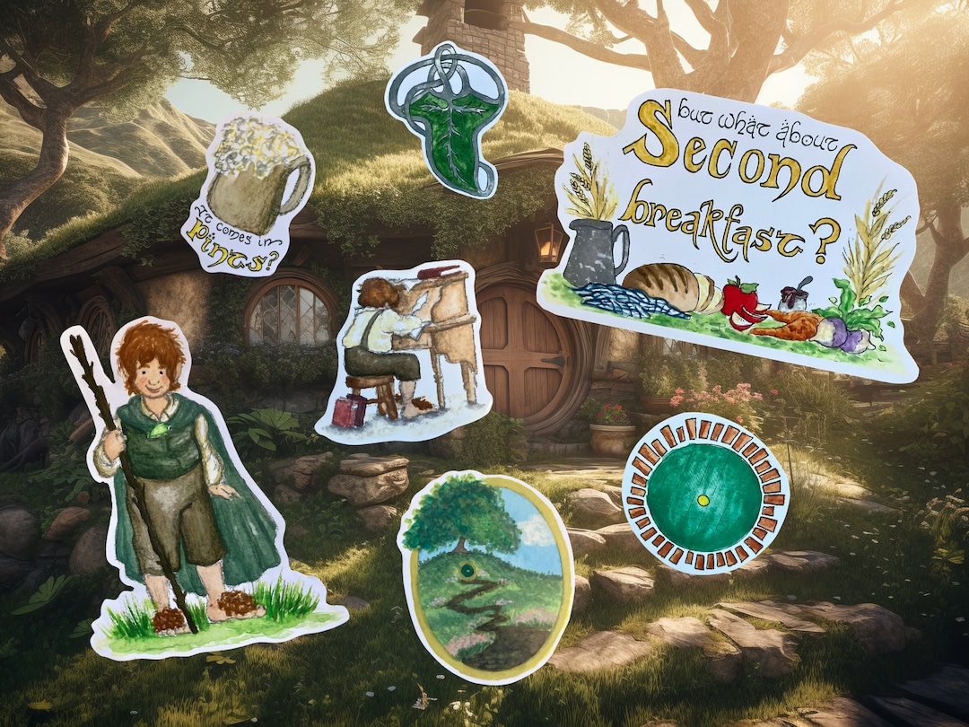 Hobbit Stickers Lord of the Rings J.R.R. Tolkien - Etsy