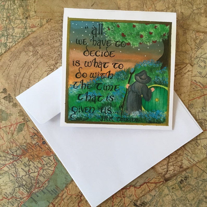 Lord of the Rings Graduation Card J.R.R. Tolkien Literary Quote ...