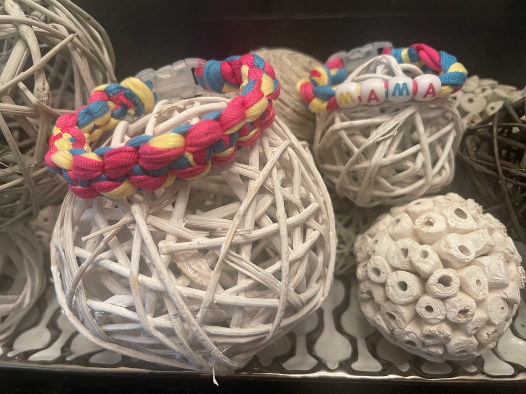 Chunky Braided Polyester Bracelet: Bold Colorful Summer Style - Etsy