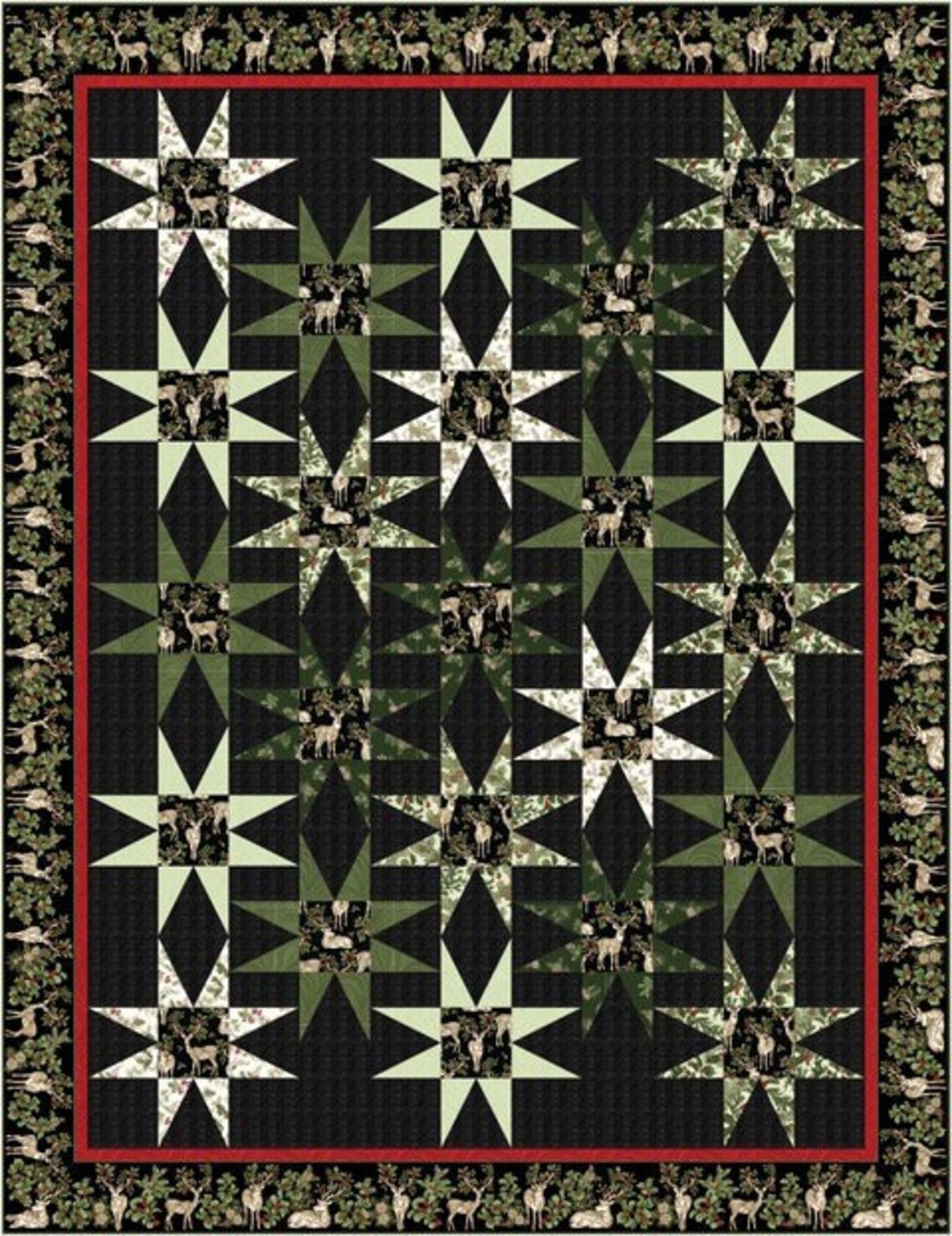 Stars of the Forest - Quilt Pattern by Jackie Robinson (digital Pattern ...