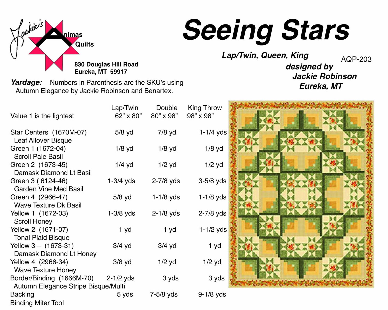Seeing Stars - Quilt Pattern by Jackie Robinson - Etsy