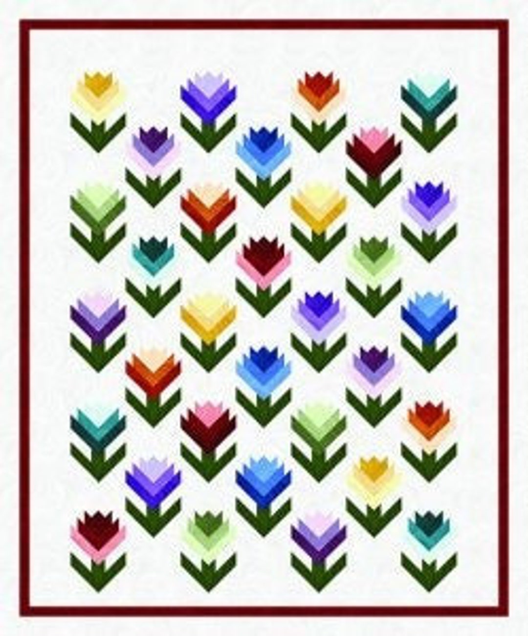 Cactus Flower - Quilt Pattern by Jackie Robinson - Etsy