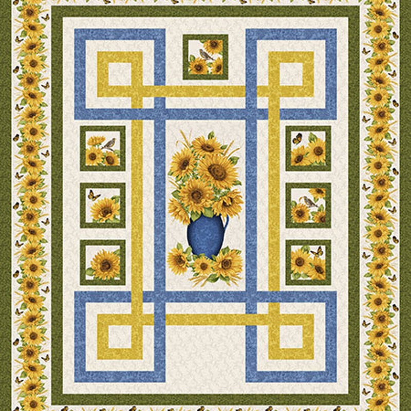 Sunflower Quilt Pattern - Etsy