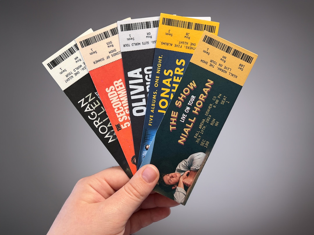 Custom Commemorative Concert Ticket | Physical Ticket Made to Order - Etsy