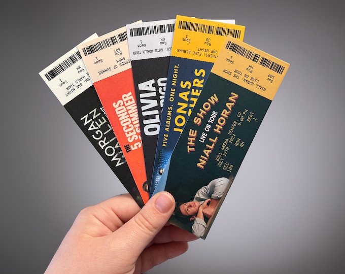 Custom Commemorative Concert Ticket | Physical Ticket Made to Order - Etsy