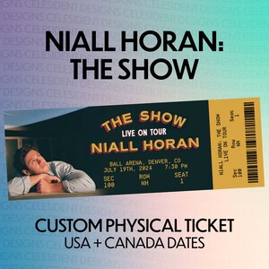 Custom Physical Commemorative Ticket US Canada 2024 Dates - Etsy