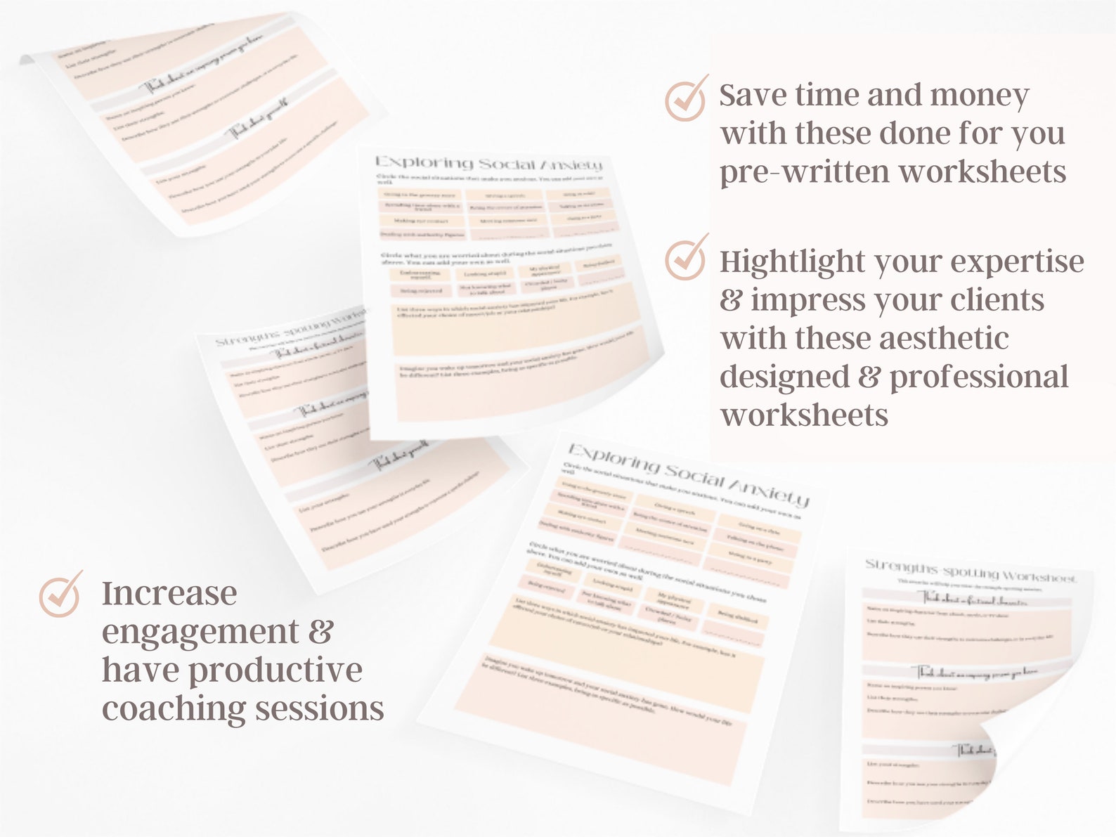 Coaching Worksheets Self Control Workbook Life Coaching - Etsy