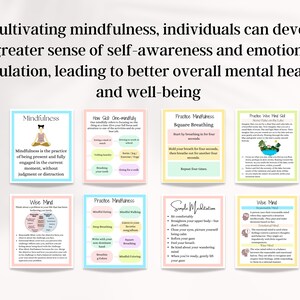 Mindfulness Flash Cards Printable, Anxiety Relief Affirmation Cards ...