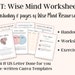 DBT Wise Mind Worksheets, DBT Skills, Therapy Worksheets, Wise Mind ...