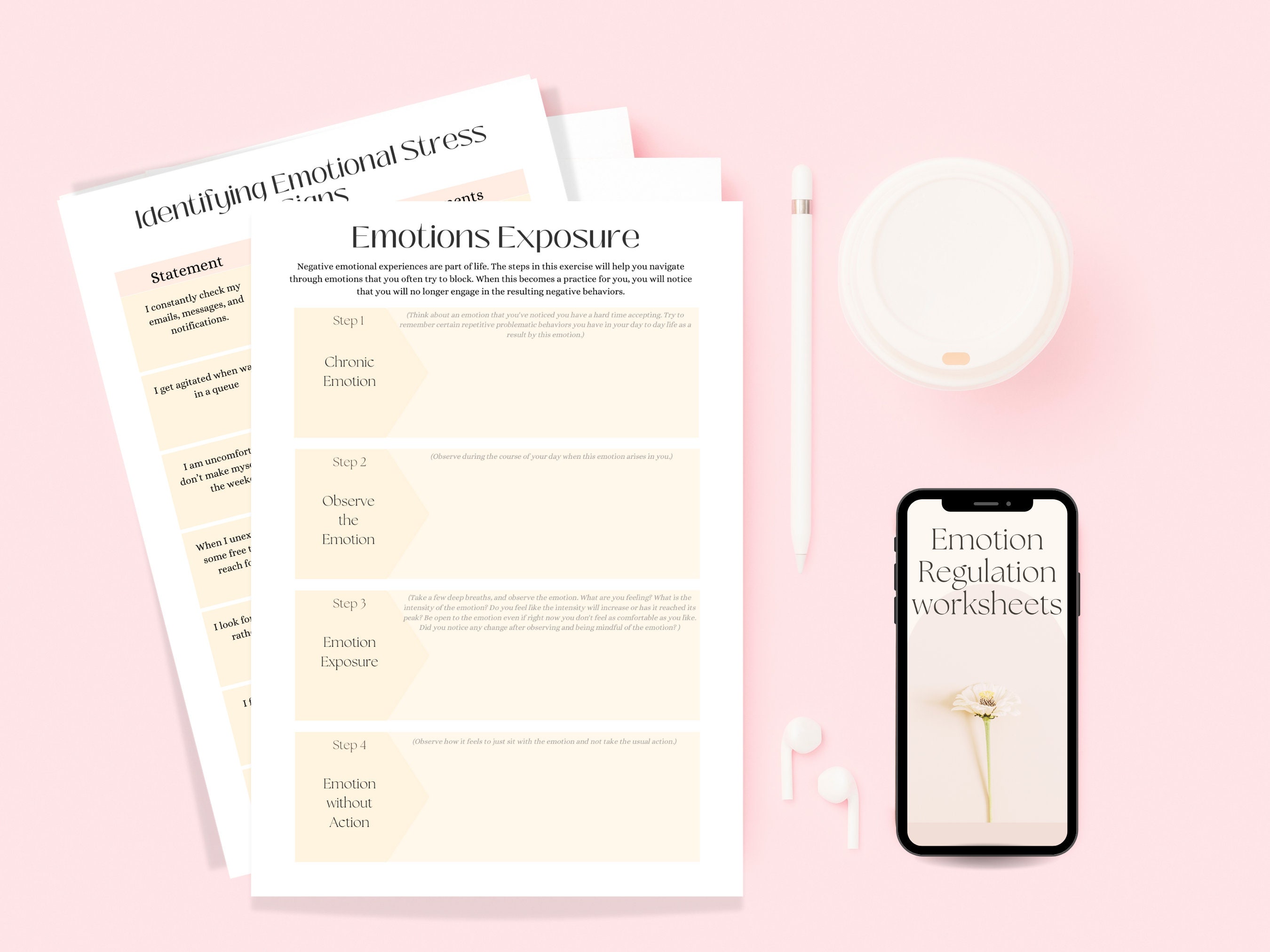 DBT Workbook, DBT Skills, Therapy Worksheets for Emotion Regulation ...