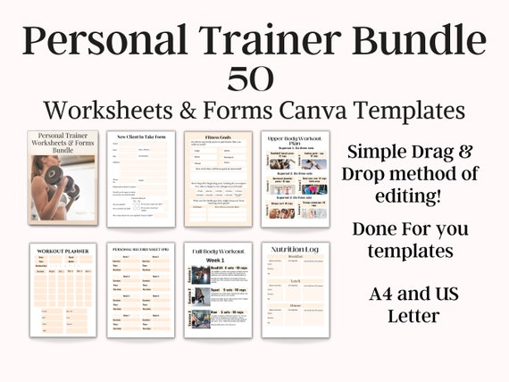 Personal Trainer Client Intake Form Personal Trainer Forms - Etsy