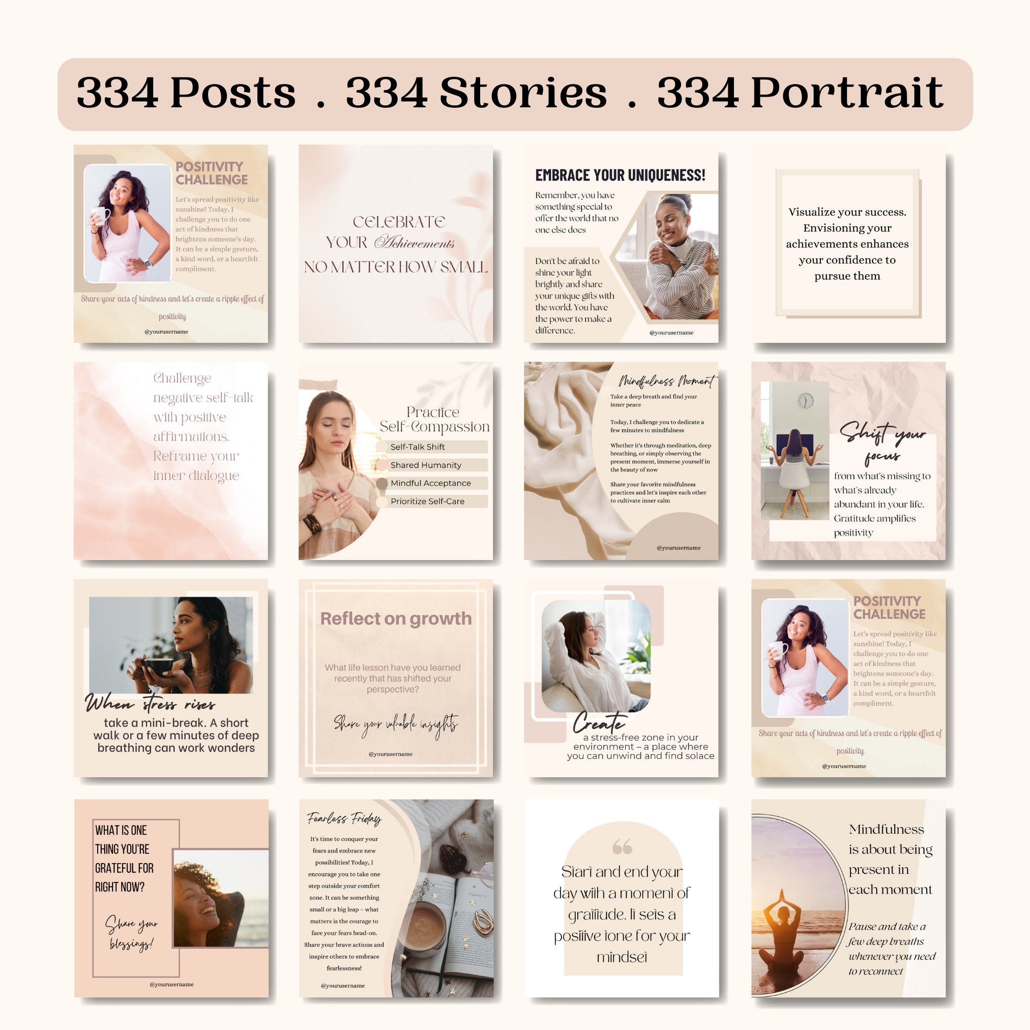 Life Coaching Instagram Templates, Social Media Templates for Life ...