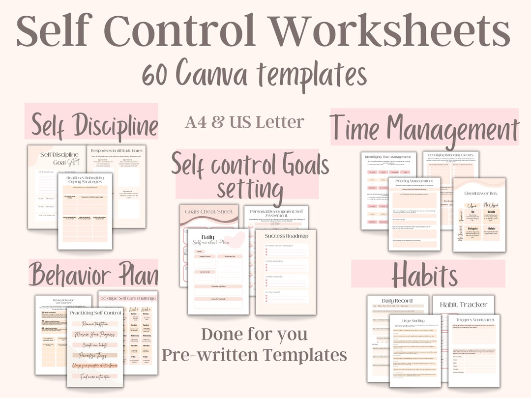 Coaching Worksheets, Self Control Workbook, Life Coaching, Workbook ...
