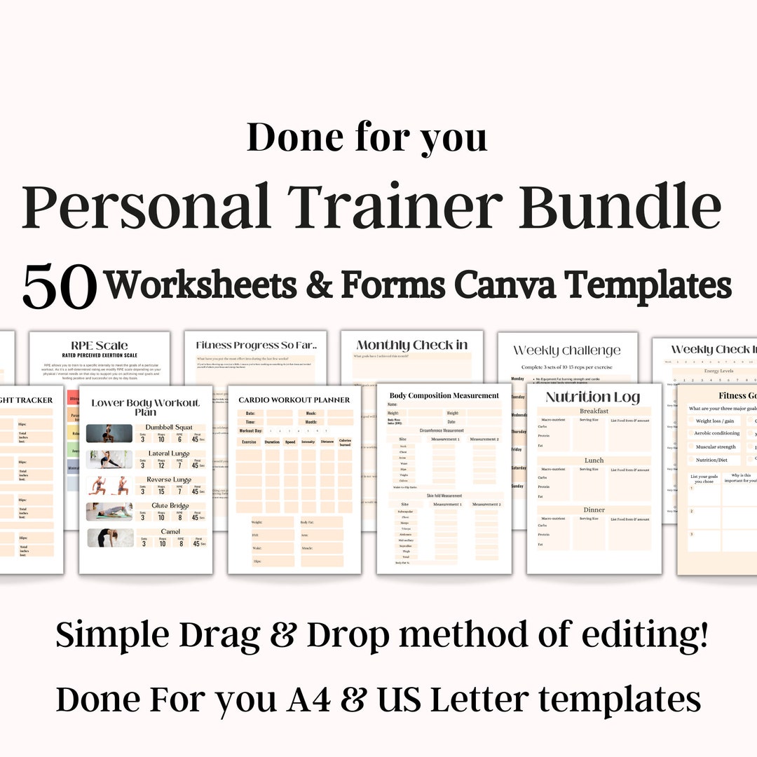 Personal Trainer Client Intake Form, Personal Trainer Forms, Fitness ...