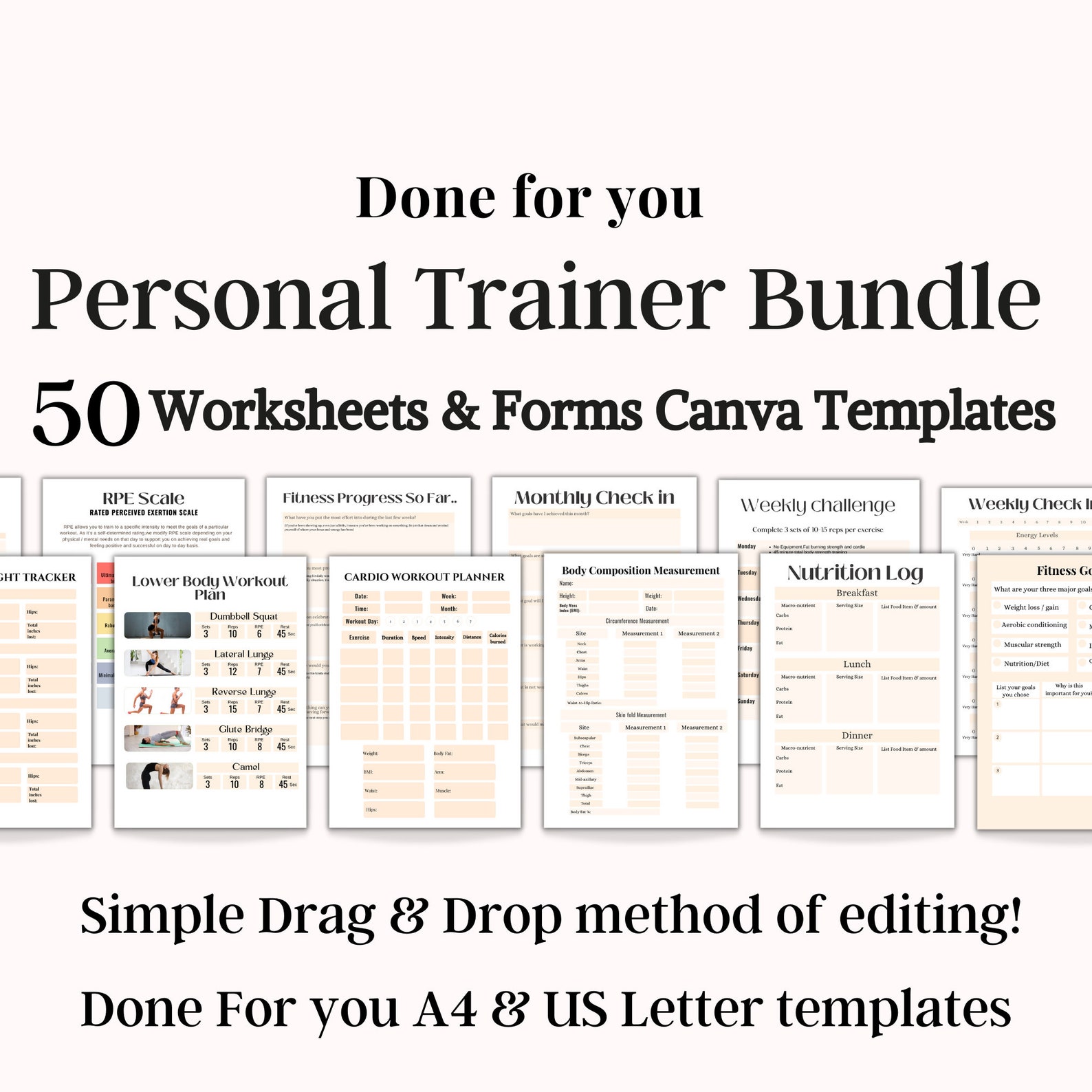 Personal Trainer Client Intake Form, Personal Trainer Forms, Fitness ...