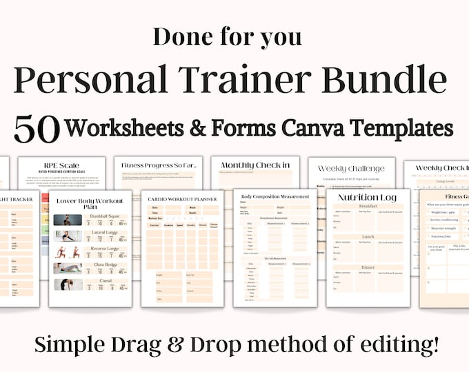 Personal Trainer Client Intake Form, Personal Trainer Forms, Fitness ...