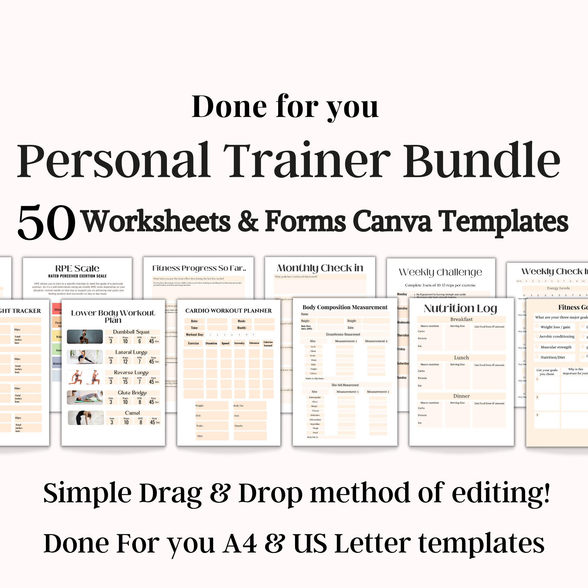Personal Trainer Client Intake Form, Personal Trainer Forms, Fitness ...