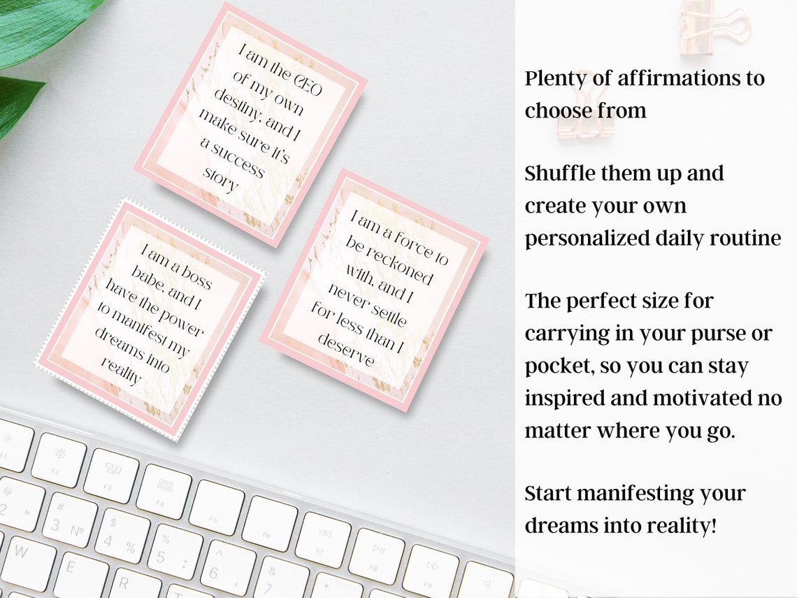 Boss Babe Affirmation Cards, Boss Lady Affirmation Cards, Boss Babe ...